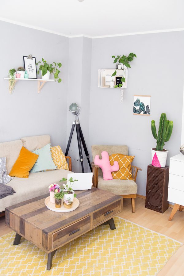 Wohnzimmer Umstyling mit viel DIY Deko
