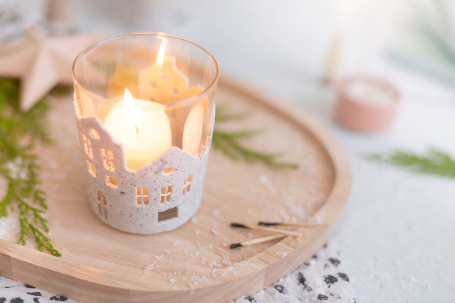 DIYnachten: DIY Häuser-Windlicht aus FIMO | Gewinnspiel